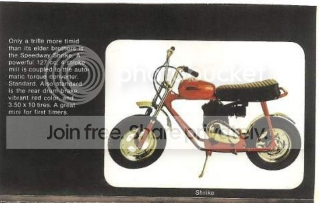 Speedway Shrike | OldMiniBikes.com